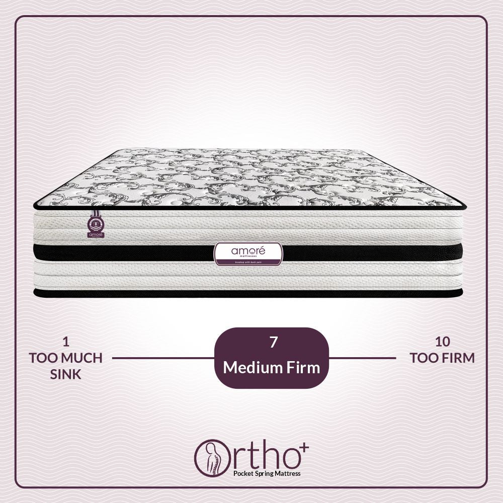 Buy Amore Ortho+ Pocket Spring Mattress | Amore Mattress